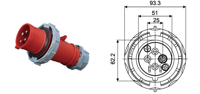 Marine Reefer Plug | CRT-14432P | Zhejiang Bozhou Marine